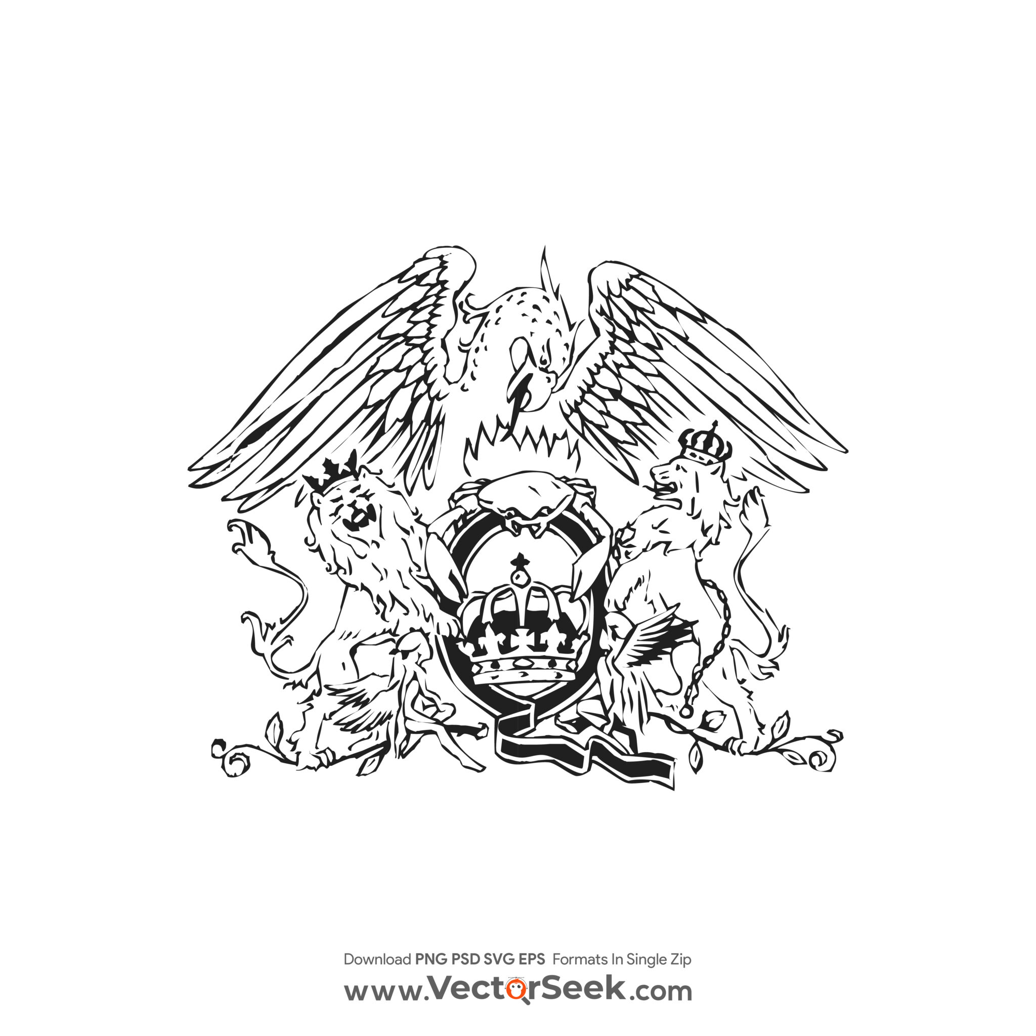 Queen Crest Logo Vector - (.Ai .PNG .SVG .EPS Free Download)