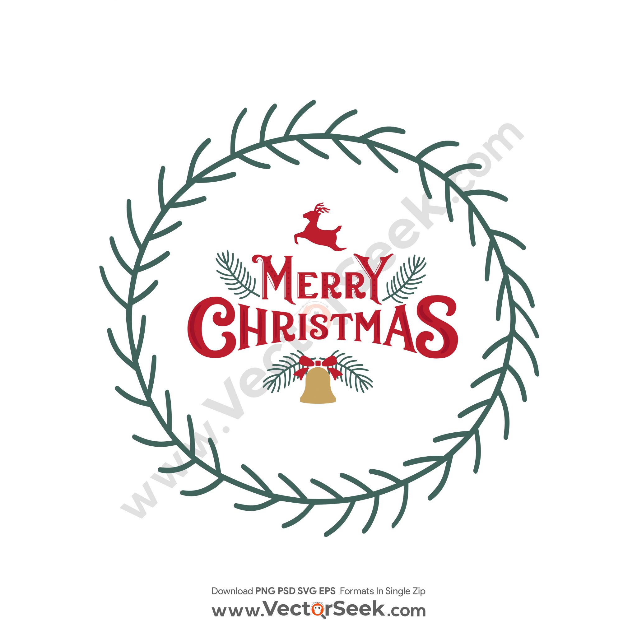 Merry Christmas Logo Vector 12 - (.Ai .PNG .SVG .EPS Free Download)