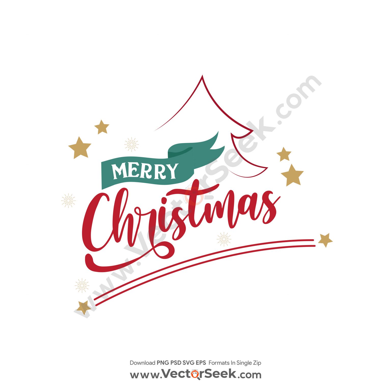 Merry Christmas Logo Vector - (.Ai .PNG .SVG .EPS Free Download)