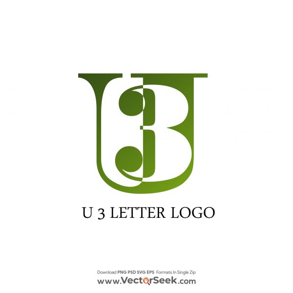 U3 Letter Logo Vector - (.Ai .PNG .SVG .EPS Free Download)