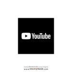 White Youtube Logo Vector - (.Ai .PNG .SVG .EPS Free Download)