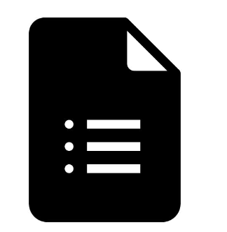 Black Google Forms Icon Vector - (.Ai .PNG .SVG .EPS Free Download)