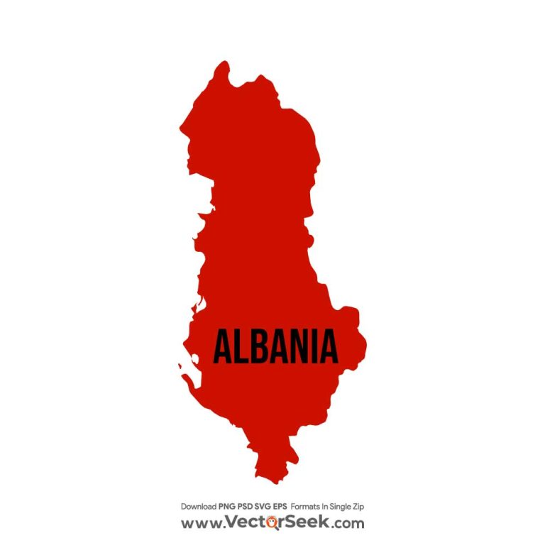 Albania Map Vector - (.Ai .PNG .SVG .EPS Free Download)