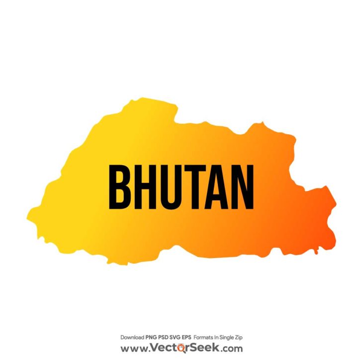Bhutan Map Vector - (.Ai .PNG .SVG .EPS Free Download)