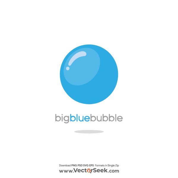 Big Blue Bubble Logo Vector - (.Ai .PNG .SVG .EPS Free Download)