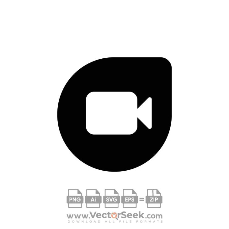 Black Google Duo Icon Vector - (.Ai .PNG .SVG .EPS Free Download)