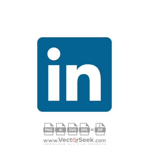 Blue Linkedin Icon Vector - (.Ai .PNG .SVG .EPS Free Download)