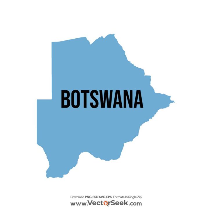 Botswana Map Vector - (.Ai .PNG .SVG .EPS Free Download)