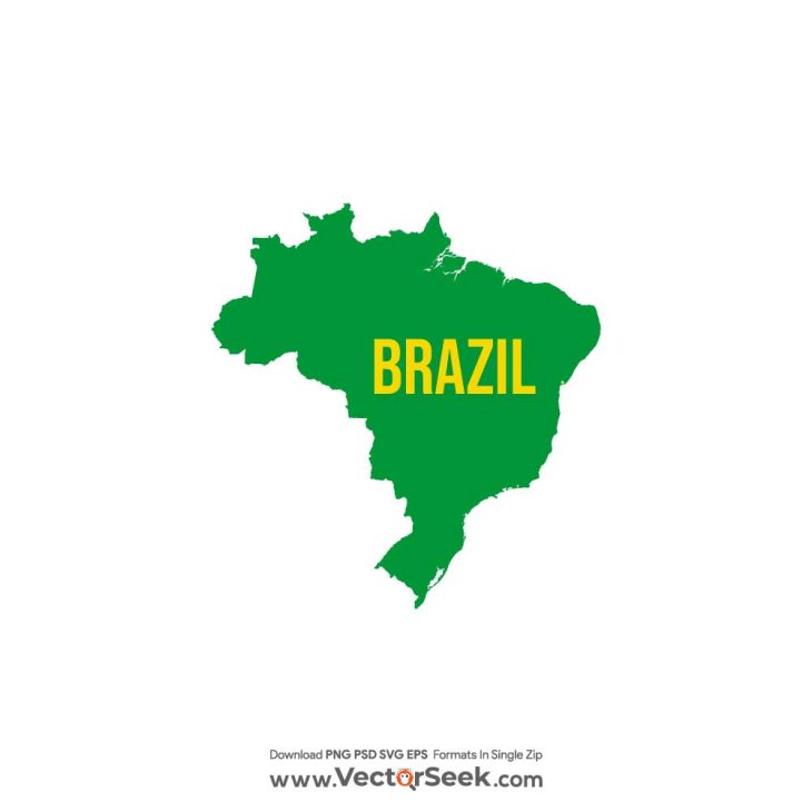 Brazil Map Vector - (.Ai .PNG .SVG .EPS Free Download)