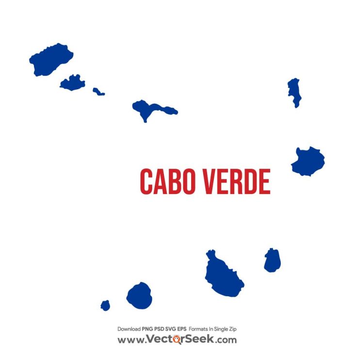 Cabo Verde Map Vector - (.Ai .PNG .SVG .EPS Free Download)