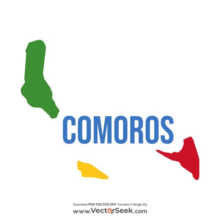 Comoros Map Vector - (.Ai .PNG .SVG .EPS Free Download)