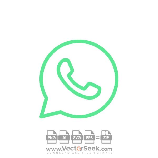 Green Whatsapp Icon Vector - (.Ai .PNG .SVG .EPS Free Download)