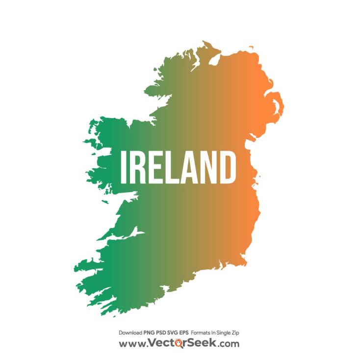 Ireland Map Vector - (.Ai .PNG .SVG .EPS Free Download)