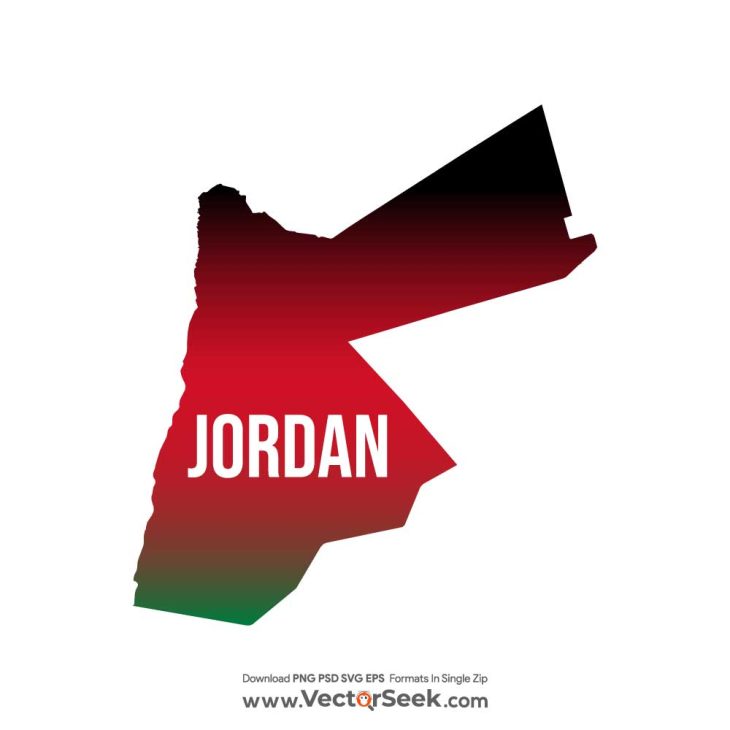 Jordan Map Vector - (.Ai .PNG .SVG .EPS Free Download)