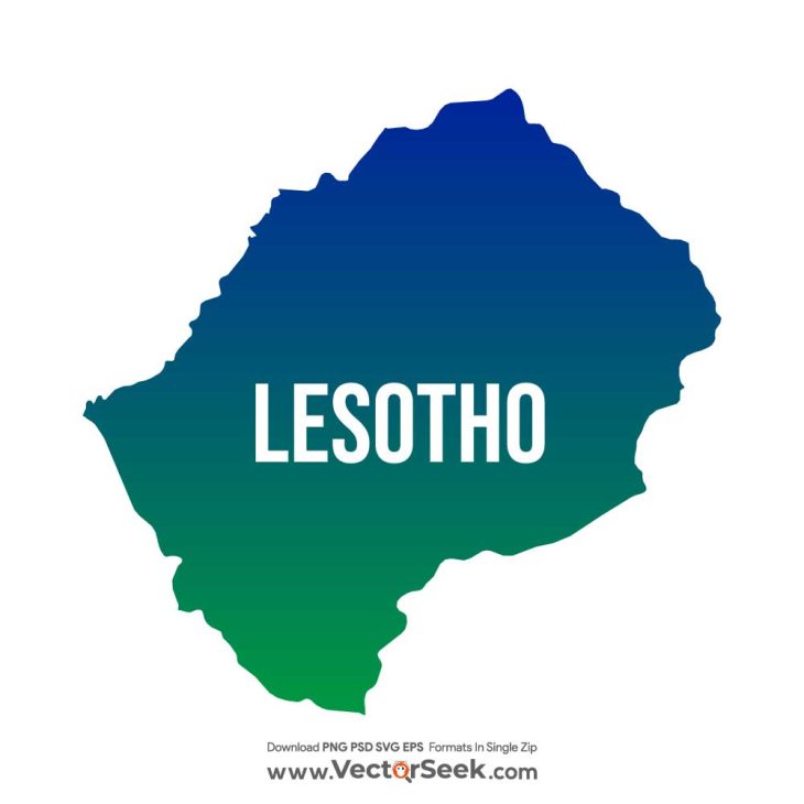 Lesotho Map Vector - (.Ai .PNG .SVG .EPS Free Download)