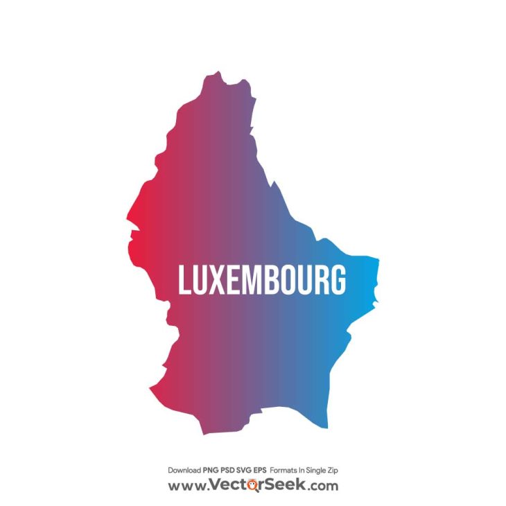 Luxembourg Map Vector - (.Ai .PNG .SVG .EPS Free Download)
