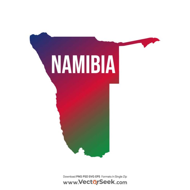 Namibia Map Vector - (.Ai .PNG .SVG .EPS Free Download)