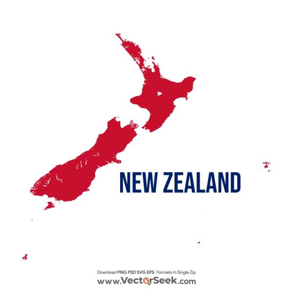 New Zealand Map Vector - (.Ai .PNG .SVG .EPS Free Download)