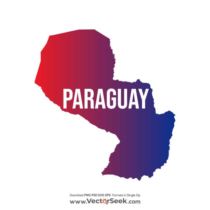 Paraguay Map Vector - (.Ai .PNG .SVG .EPS Free Download)