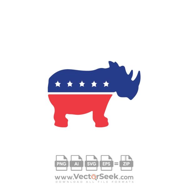 Parti Rhinocéros Party Logo Vector - (.Ai .PNG .SVG .EPS Free Download)
