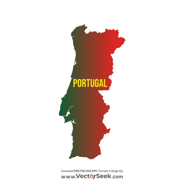 Portugal Map Vector - (.Ai .PNG .SVG .EPS Free Download)