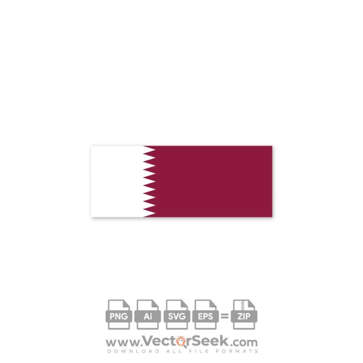 Qatar Flag Vector - (.Ai .PNG .SVG .EPS Free Download)