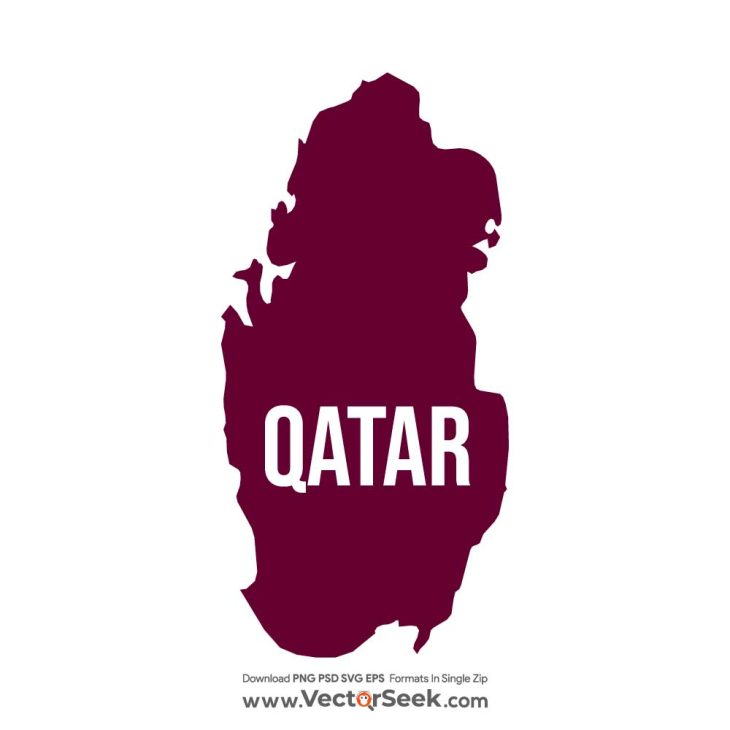 Qatar Map Vector - (.Ai .PNG .SVG .EPS Free Download)