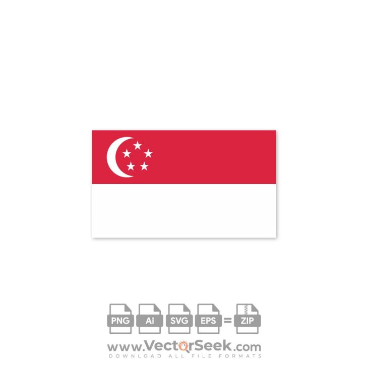 Singapore Flag Vector - (.Ai .PNG .SVG .EPS Free Download)