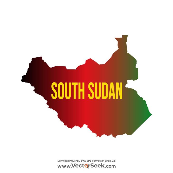 South Sudan Map Vector - (.Ai .PNG .SVG .EPS Free Download)