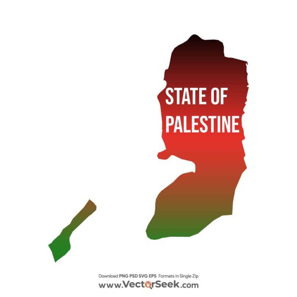 State of Palestine Map Vector - (.Ai .PNG .SVG .EPS Free Download)