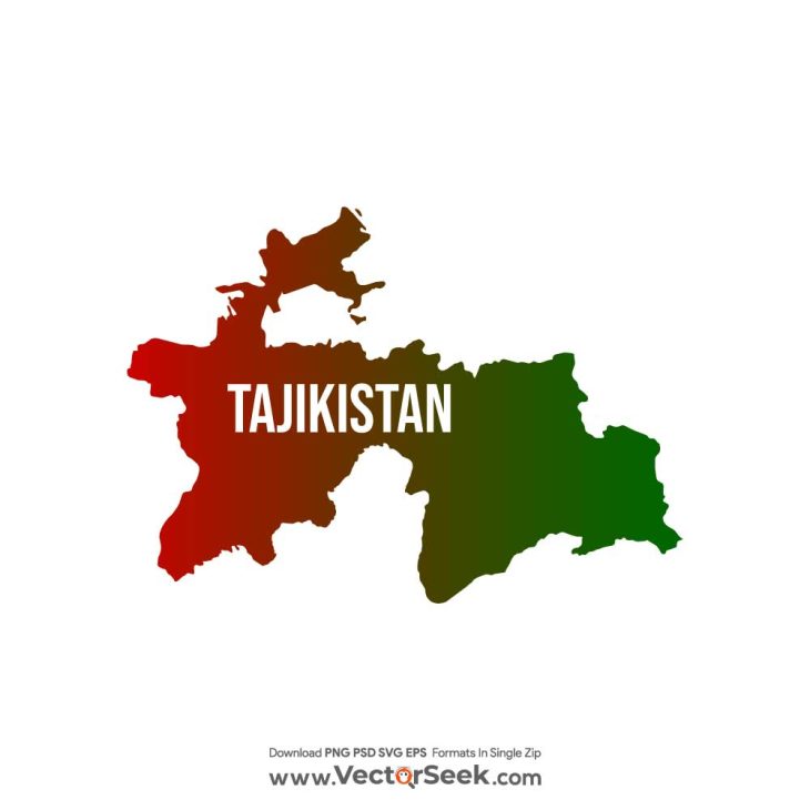Tajikistan Map Vector - (.Ai .PNG .SVG .EPS Free Download)
