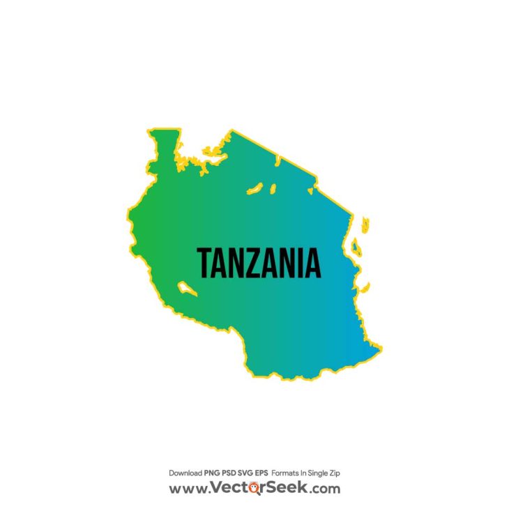 Tanzania Map Vector - (.Ai .PNG .SVG .EPS Free Download)