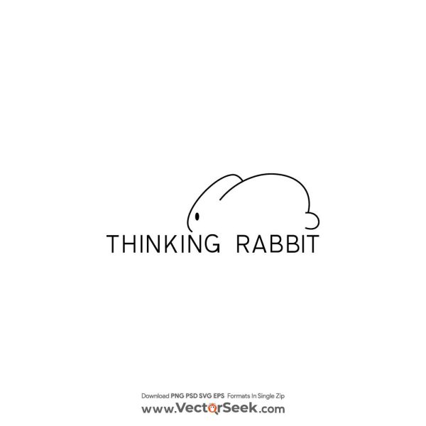Thinking Rabbit Logo Vector - (.Ai .PNG .SVG .EPS Free Download)