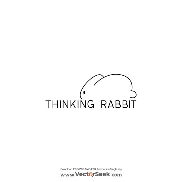 Thinking Rabbit Logo Vector - (.Ai .PNG .SVG .EPS Free Download)