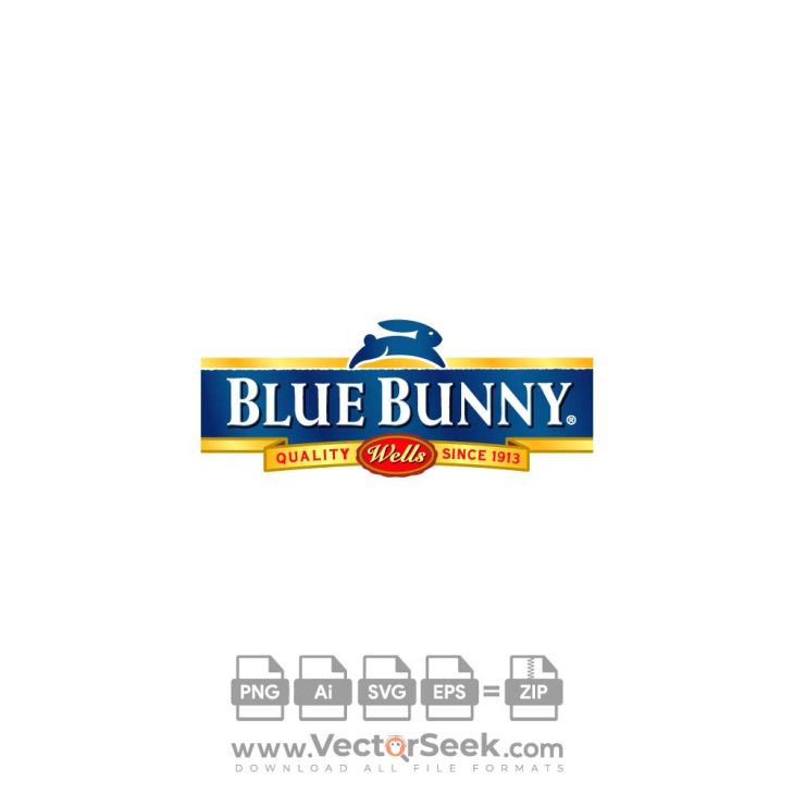 Blue Bunny Logo Vector - (.Ai .PNG .SVG .EPS Free Download)
