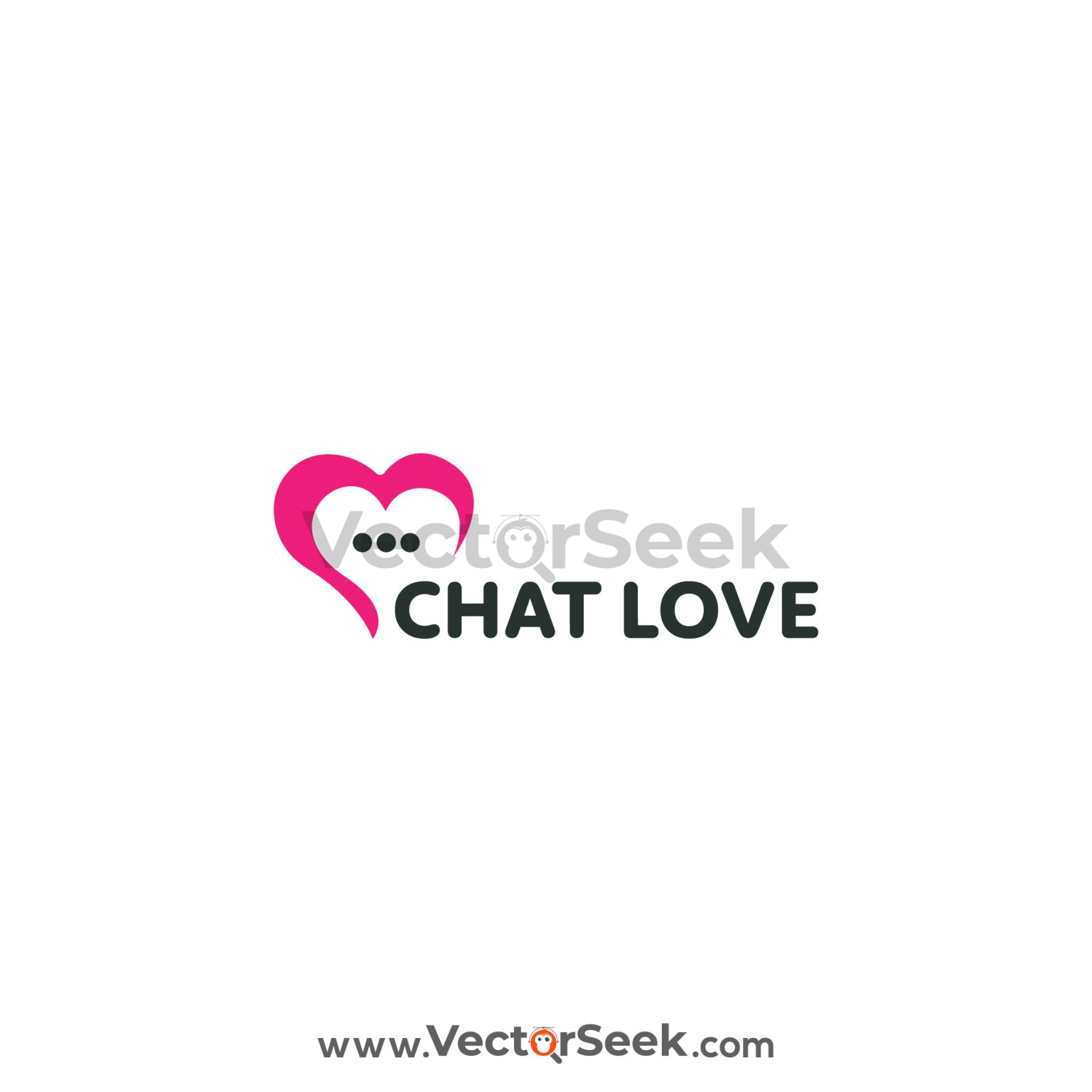 Chat Love Logo Vector - (.Ai .PNG .SVG .EPS Free Download)