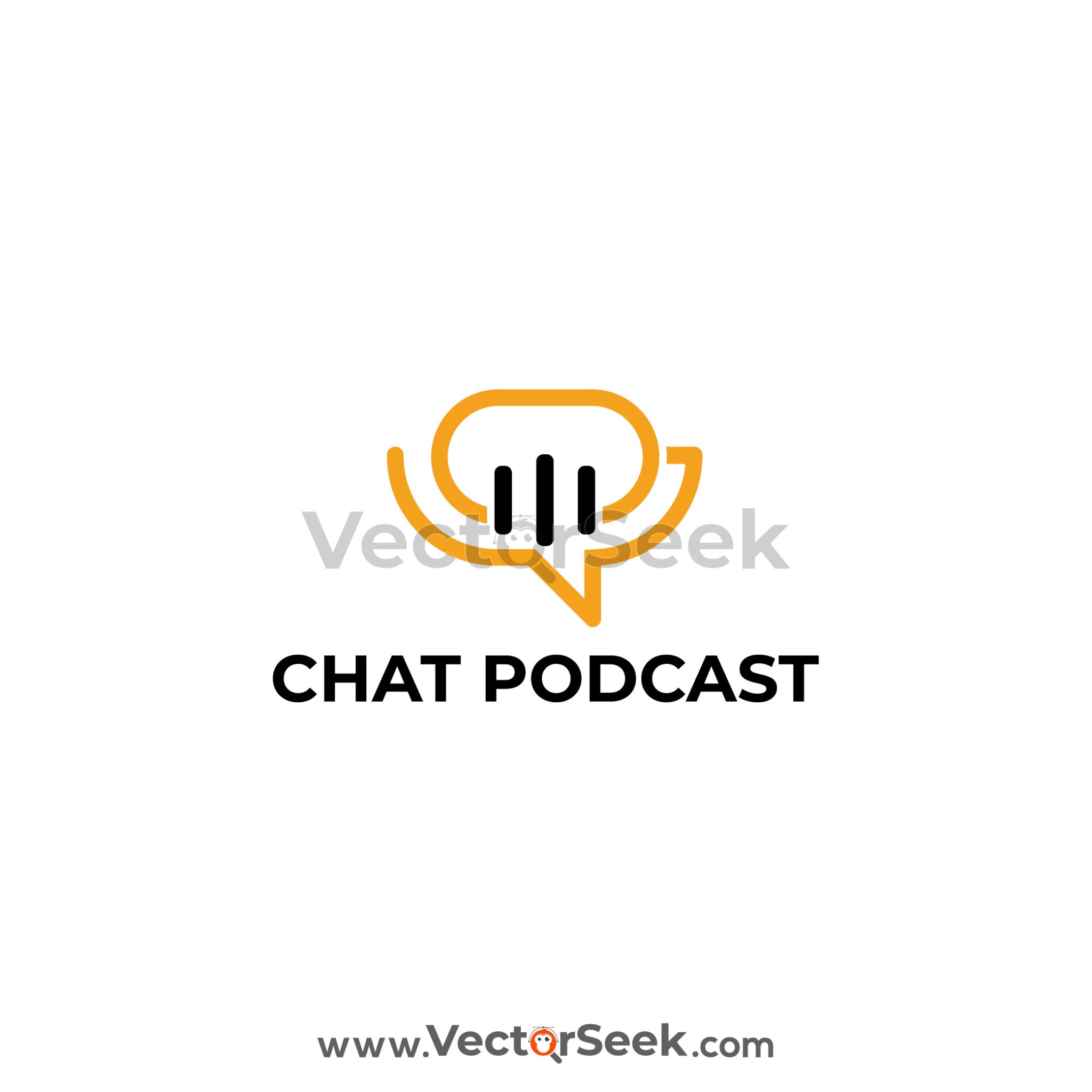 Chat Podcast Logo Vector - (.Ai .PNG .SVG .EPS Free Download)
