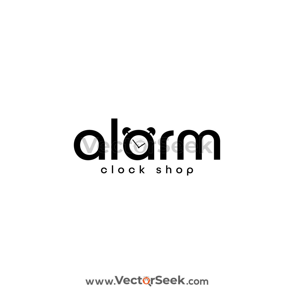 Alarm Clock Shop Logo Template - (.Ai .PNG .SVG .EPS Free Download)