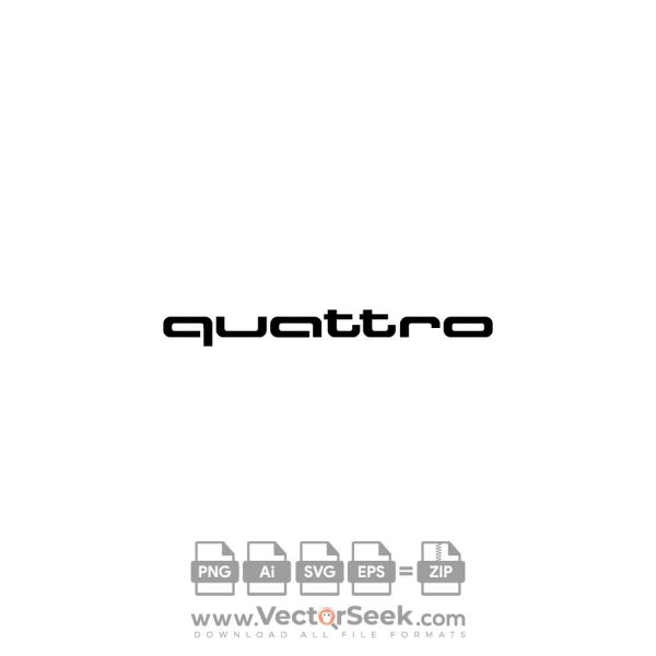 Audi Quattro Logo Vector - (.Ai .PNG .SVG .EPS Free Download)