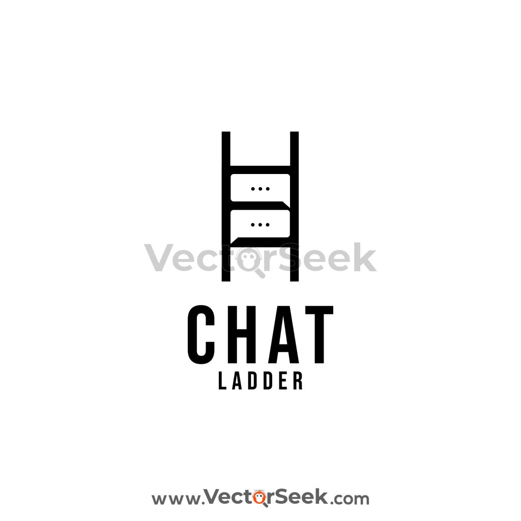 Chat Ladder Logo Template - (.Ai .PNG .SVG .EPS Free Download)