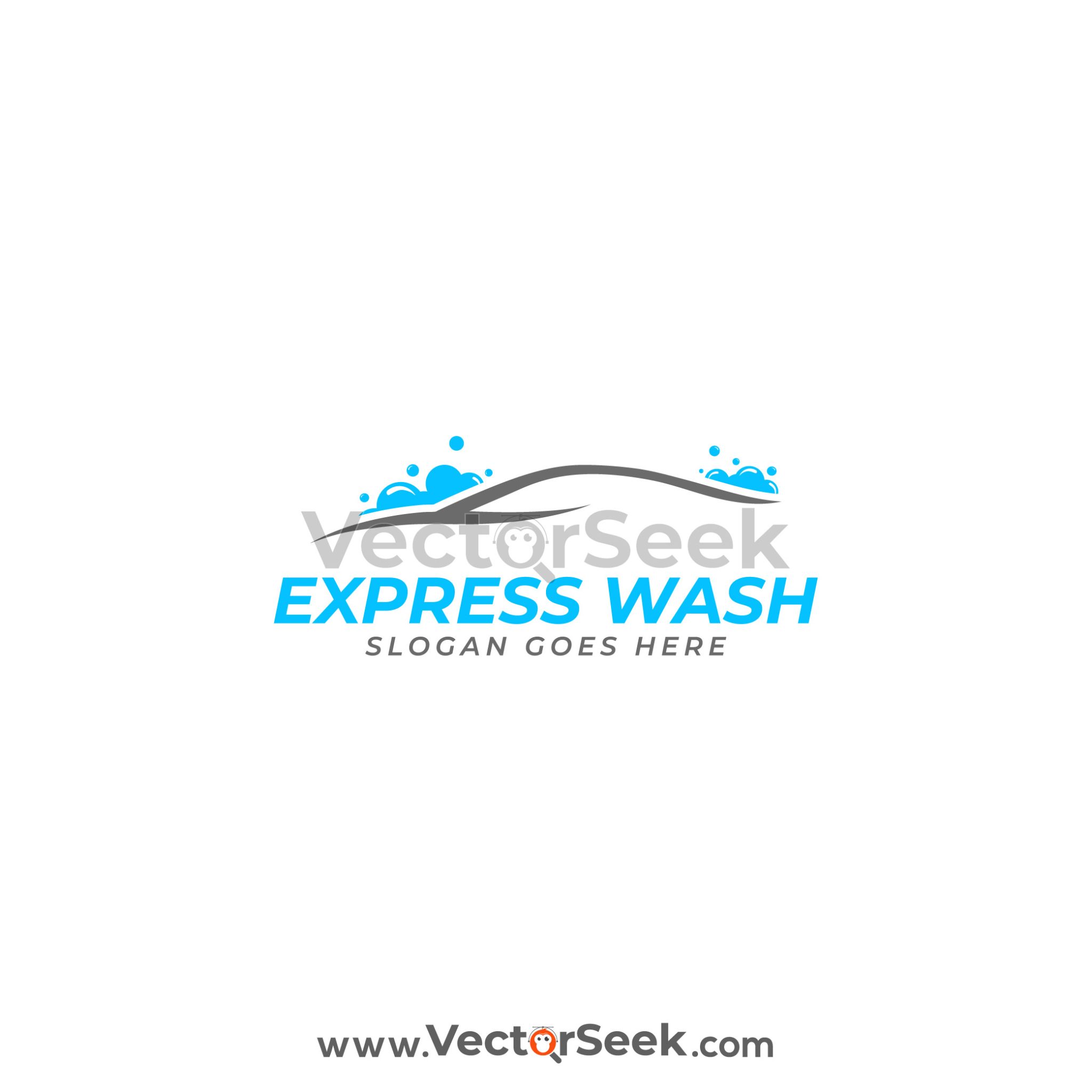 Express Wash Logo Template - (.Ai .PNG .SVG .EPS Free Download)