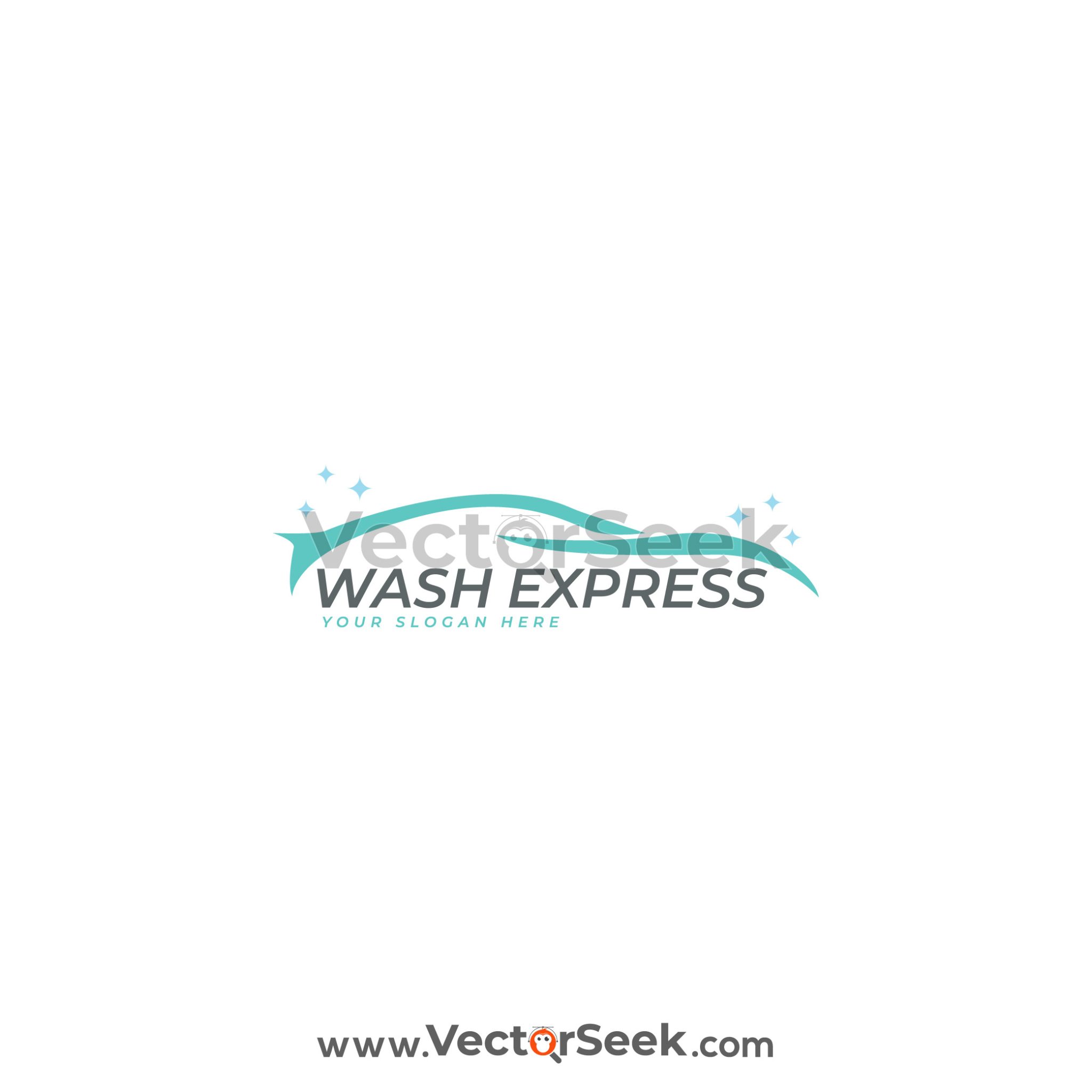 Wash Express Logo Template - (.Ai .PNG .SVG .EPS Free Download)