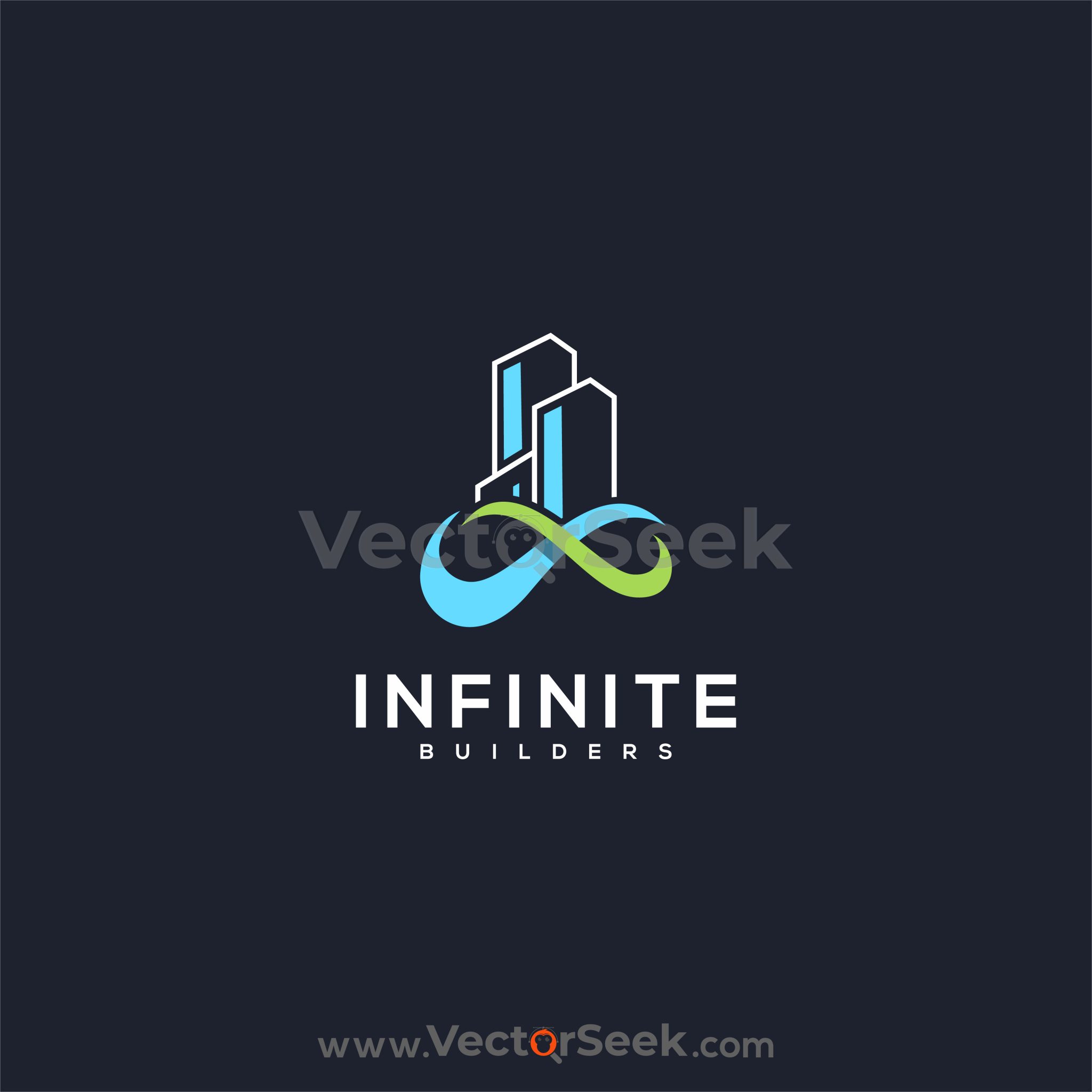 Infinite Builders Logo Template - (.Ai .PNG .SVG .EPS Free Download)