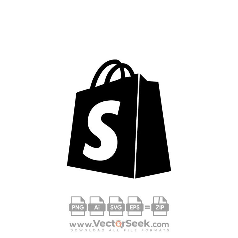 Shopify Black Logo Vector - (.Ai .PNG .SVG .EPS Free Download)