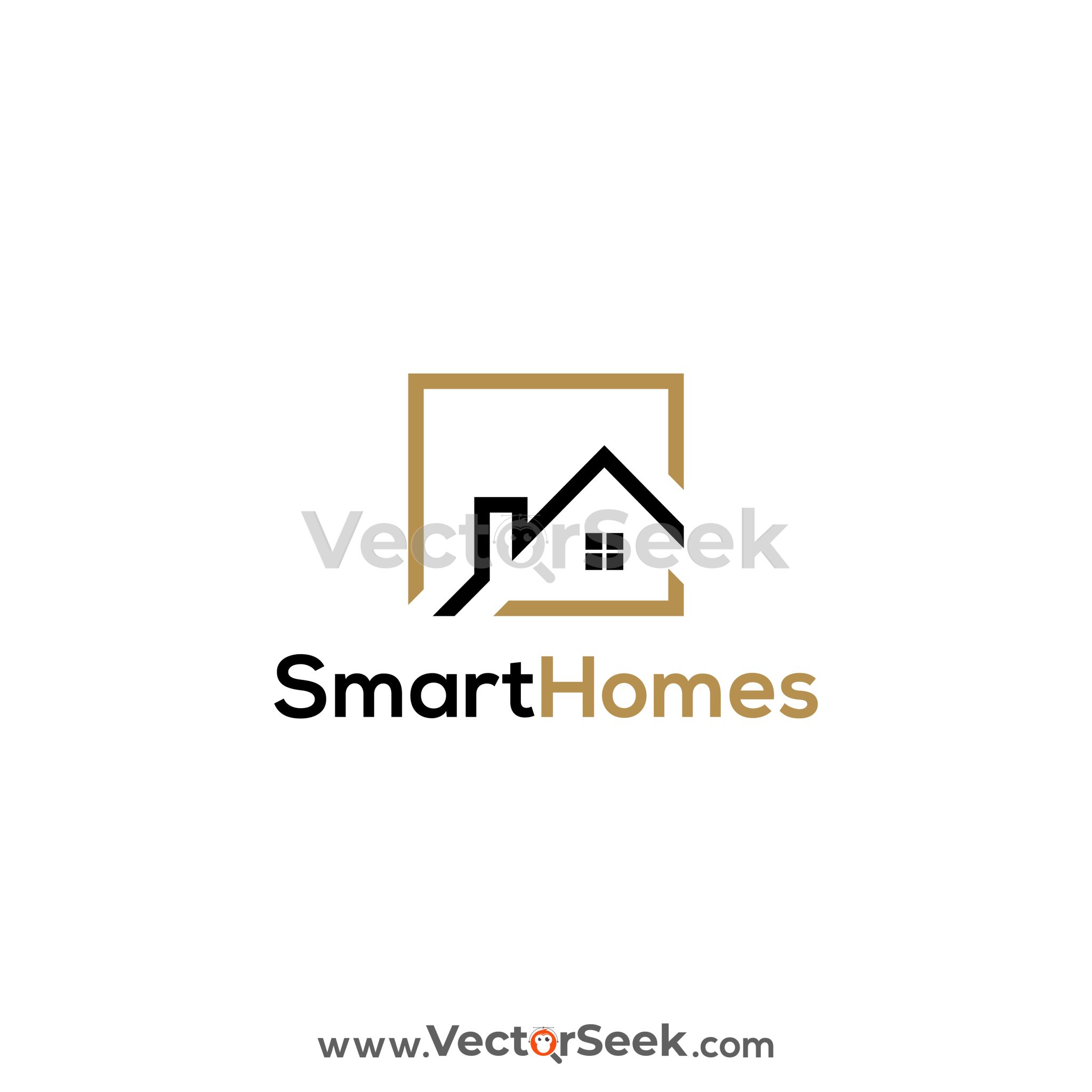 SmartHomes Logo Template - (.Ai .PNG .SVG .EPS Free Download)