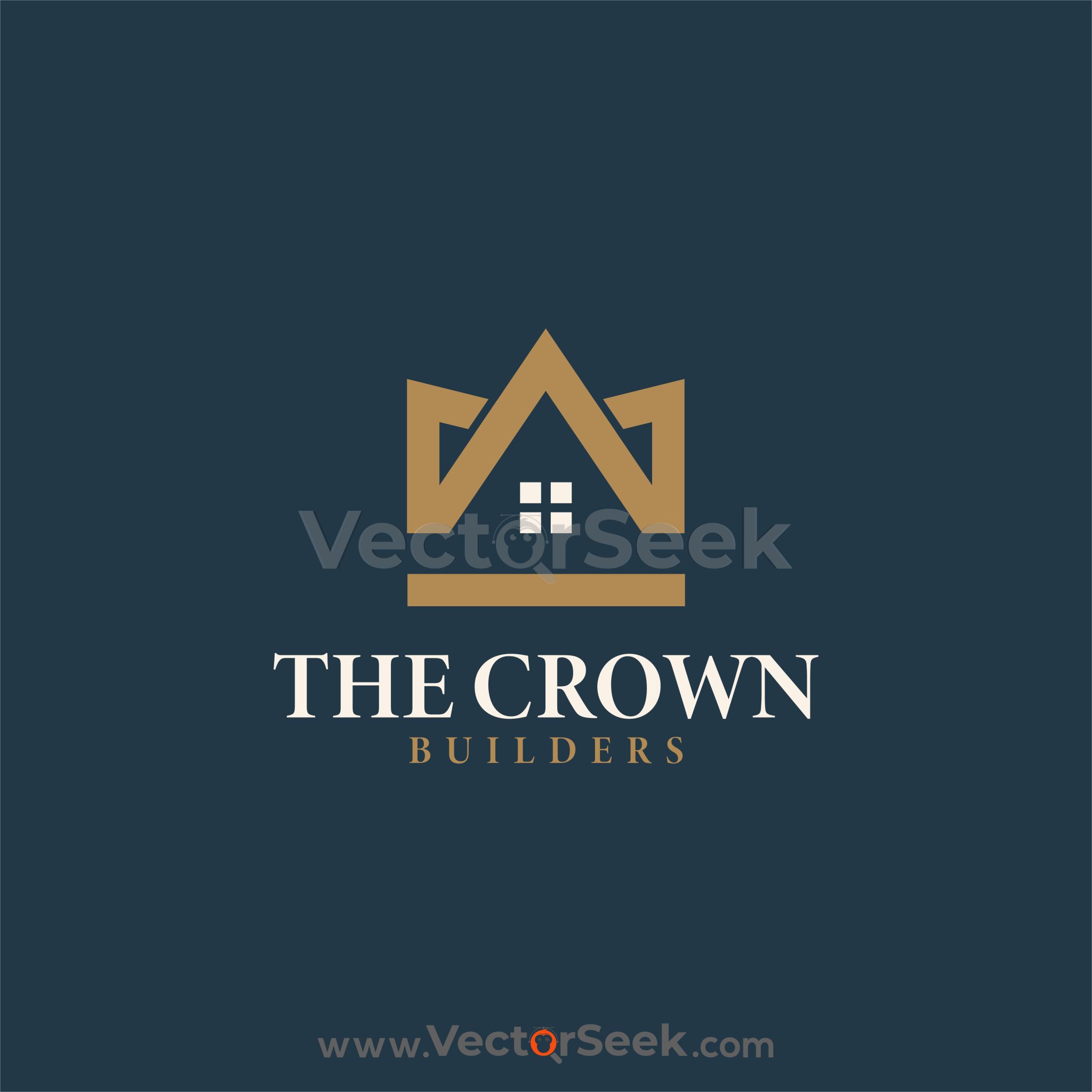 The Crown Builders Logo Template - (.Ai .PNG .SVG .EPS Free Download)