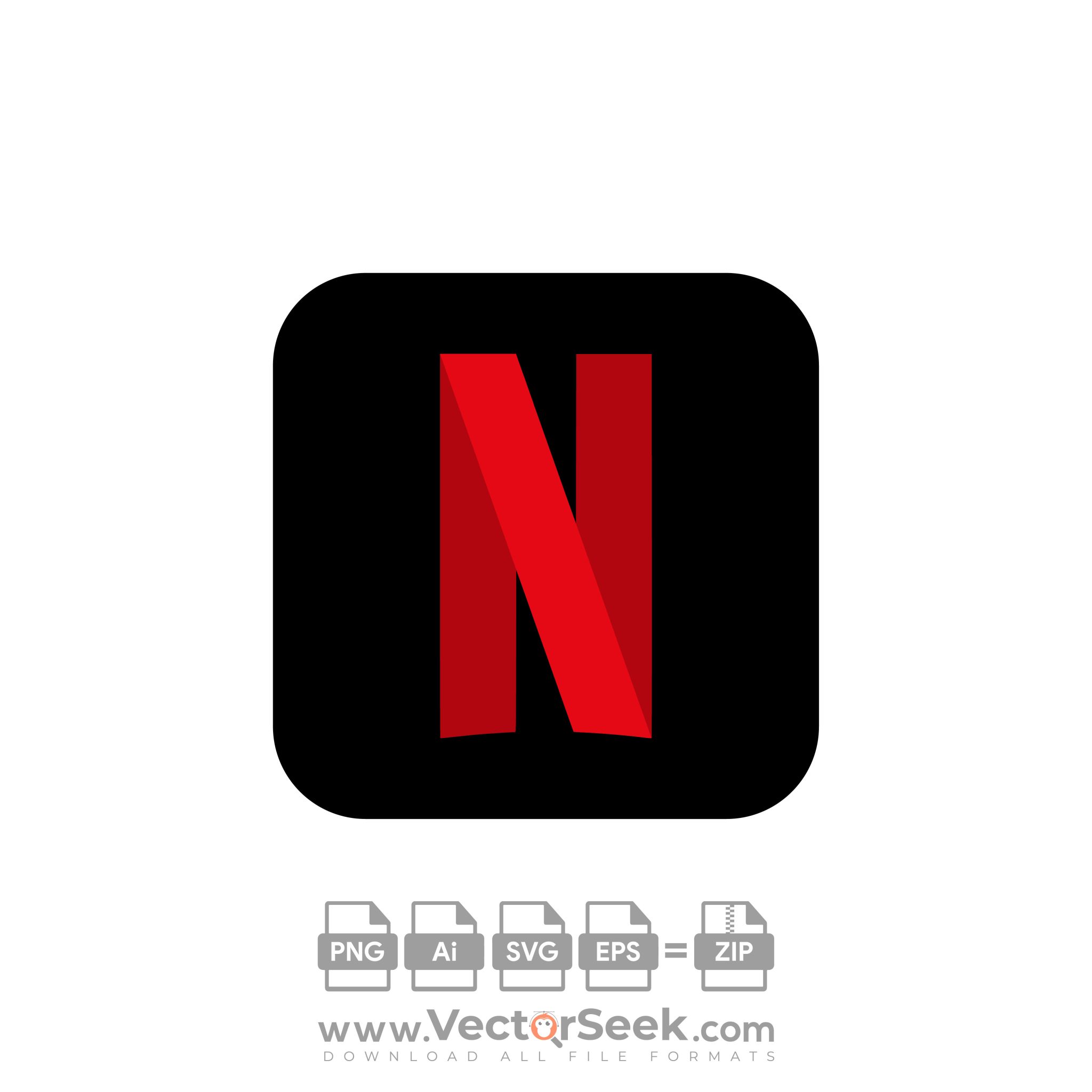 Netflix Symbol (Rounded) Logo Vector - (.Ai .PNG .SVG .EPS Free Download)