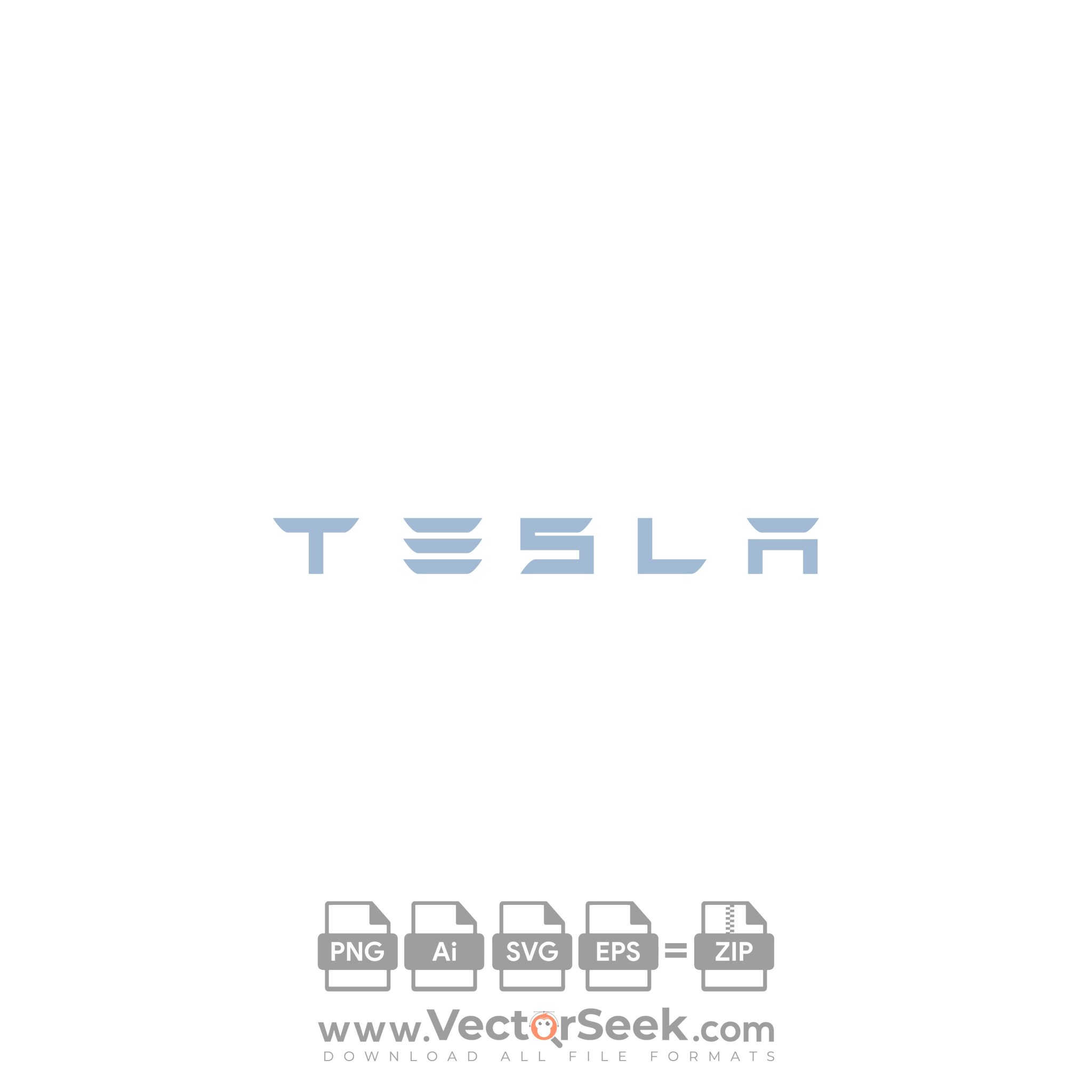Tesla Blue Text Logo Vector - (.Ai .PNG .SVG .EPS Free Download)