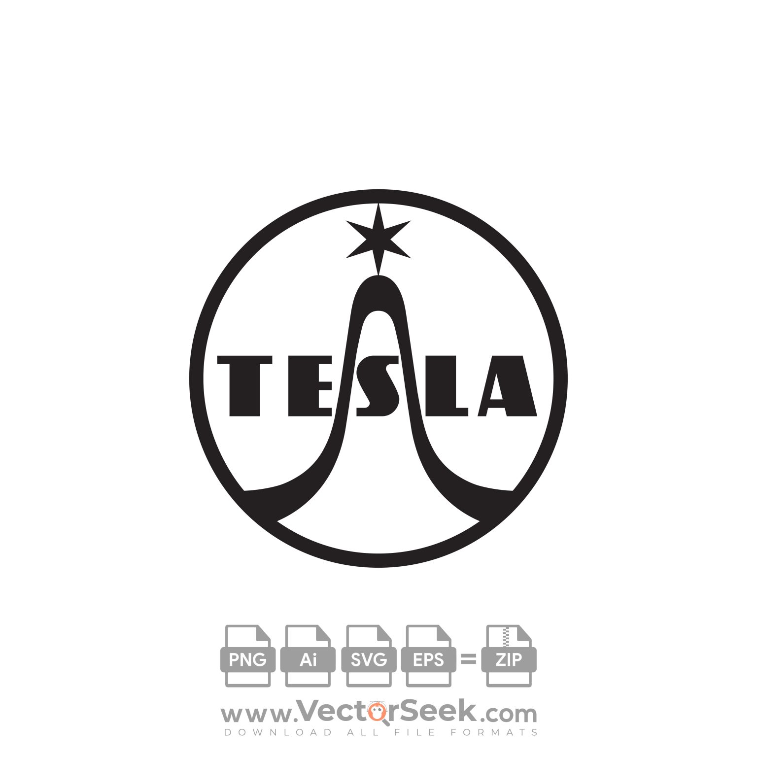 Tesla Vintage Logo Vector - (.Ai .PNG .SVG .EPS Free Download)