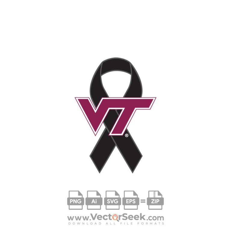 Virginia Tech VT Black Ribbon Logo Vector - (.Ai .PNG .SVG .EPS Free ...